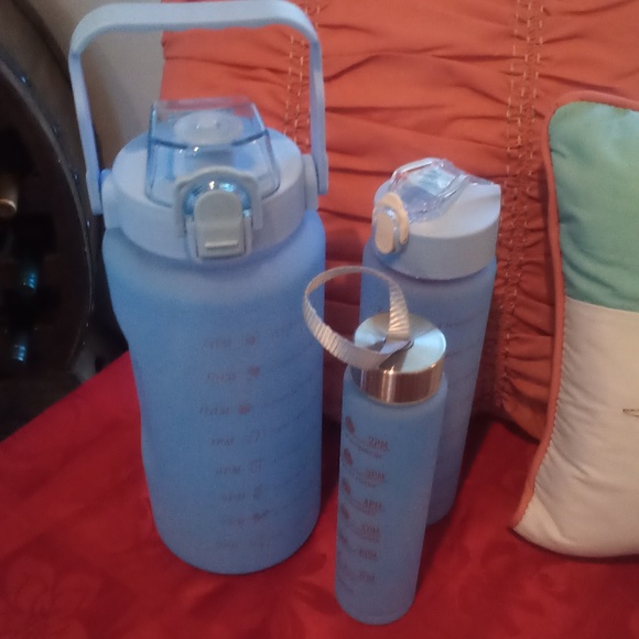 Other | 3 Pc Water Bottle Set | Poshmark